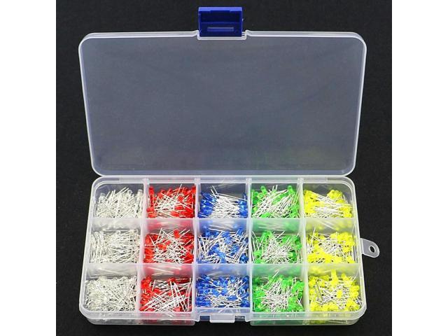 Click here for 500Pcs/Box 3mm LED Diode Yellow Red Blue Green Whi... prices