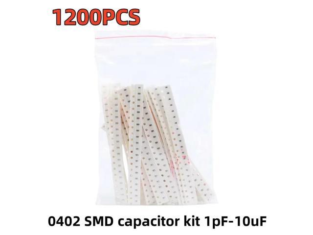 Click here for 1200PCS 0402 SMD Capacitor Kit (40 Values) 1pF-10u... prices