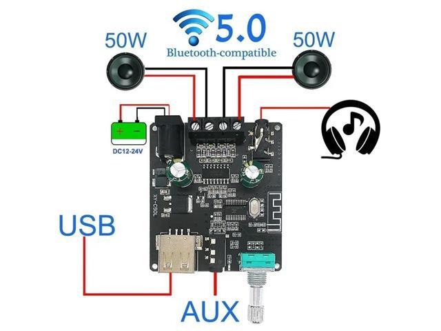 Click here for 2*50W ForBluetooth5.0 Power Amplifier Class D Audi... prices