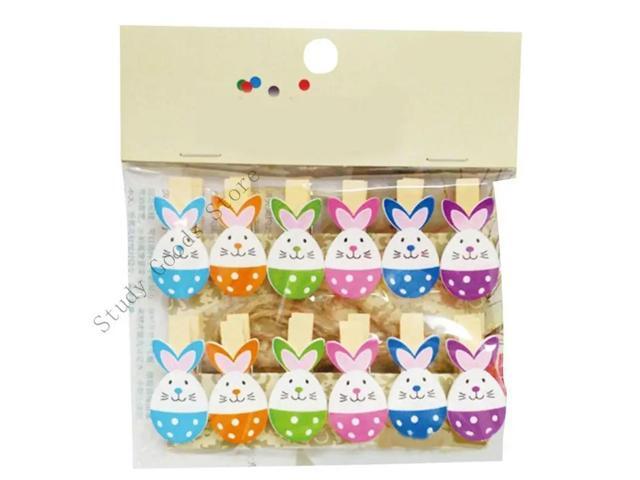 Click here for 12Pieces Easter Bunnies Photo Peg with 1.5Yard Str... prices