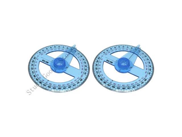 Click here for 2 Pcs Clear Protractor Ruler 360 Degree Circle Pro... prices
