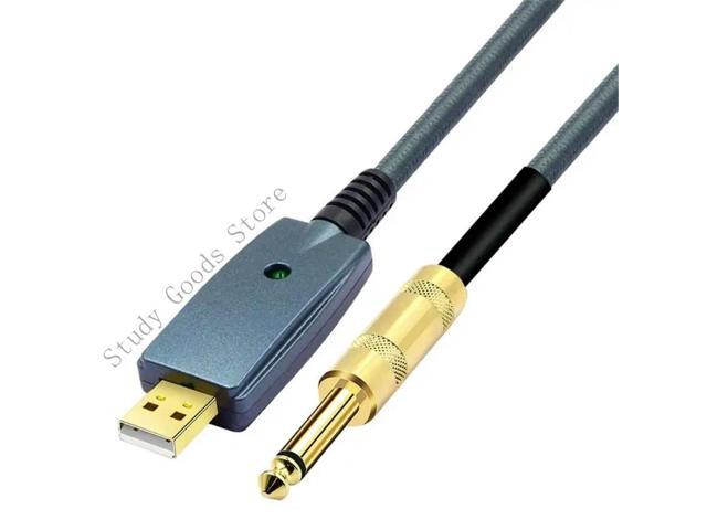 Click here for 300cm USB Male to 6.35mm Male Guitar Converter Cab... prices