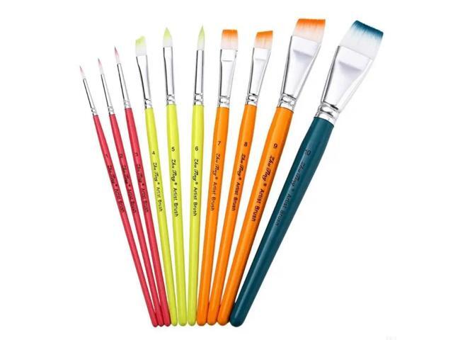 Click here for 10 Pcs/Set Flat Body Paint Brushes Set Multifuncti... prices