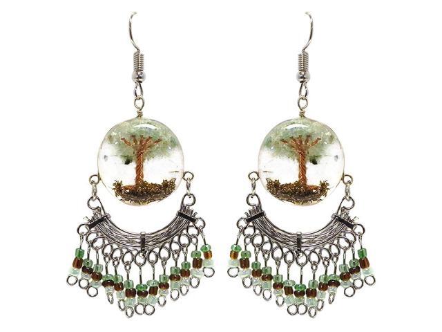 Click here for Tree of Life Crushed Chip Stone Inlay Round Acryli... prices