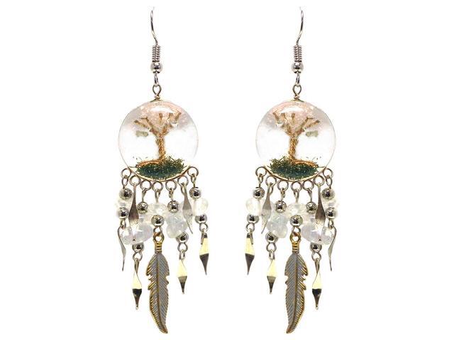 Click here for Tree of Life Crushed Chip Stone Inlay Round Acryli... prices