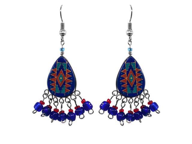 Click here for Tribal Pattern Teardrop Shaped Ceramic Short Beade... prices