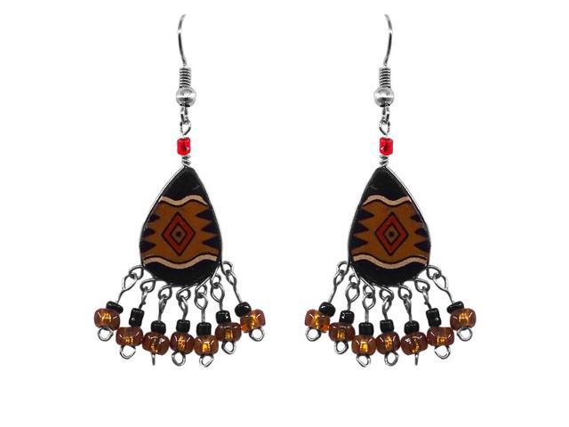 Click here for Tribal Pattern Teardrop Shaped Ceramic Short Beade... prices