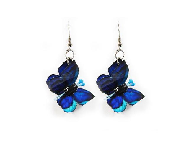 Click here for 3D Butterfly Fluttering Animal Dangle Earrings - W... prices