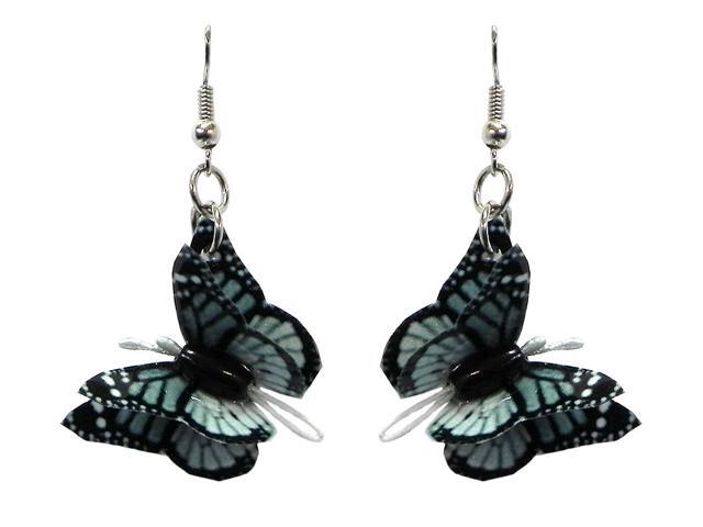 Click here for 3D Butterfly Fluttering Animal Dangle Earrings - W... prices
