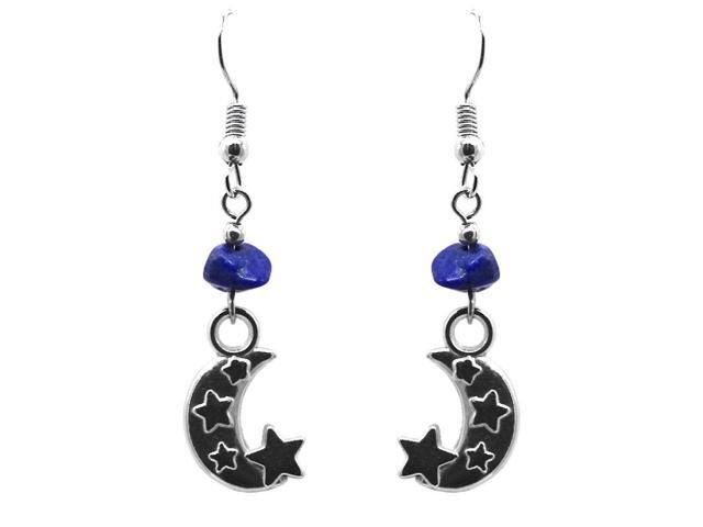 Click here for Crescent Half Moon and Stars Silver Metal Charm Ch... prices