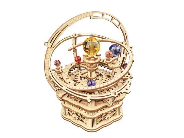 Diy 3D Wood Puzzle Music Box: Starry Night - 84 Pieces - Open Miscellaneous