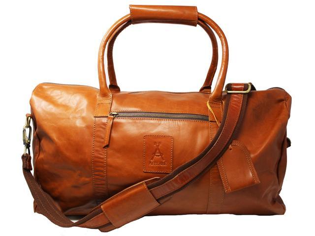 Click here for Leather Cow Hide Carry-On Duffle Duffel Weekend Lu... prices