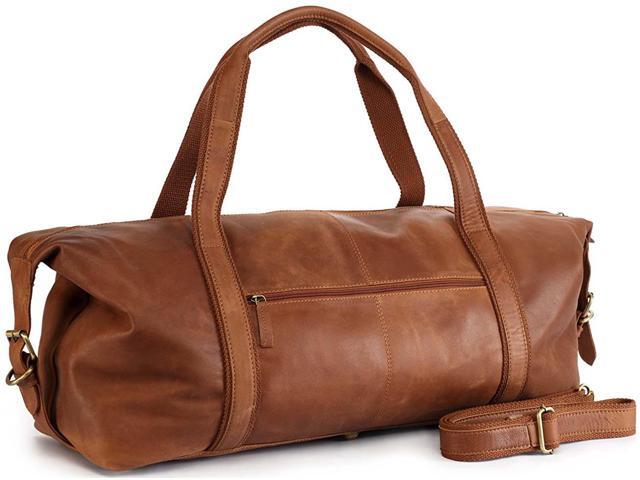 Click here for Leather Cow Hide Carry-On Duffle Duffel Weekend Lu... prices