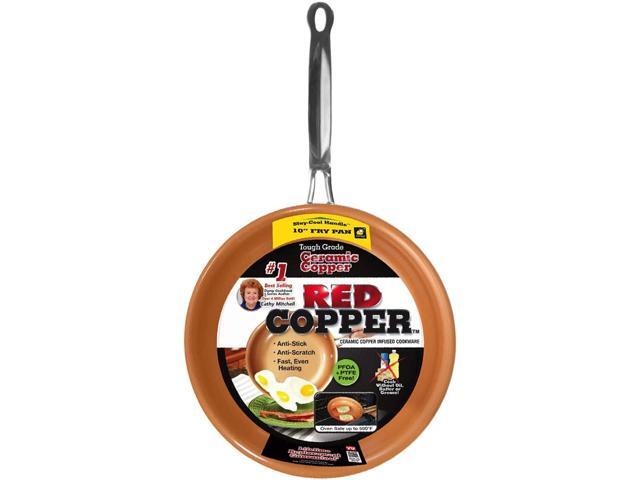 Click here for Red Copper 10 inch Pan by BulbHead Ceramic Copper... prices