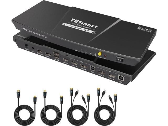 Click here for KVM Switch 2 Monitors 2 Computers  HDMI 2 Port Dua... prices