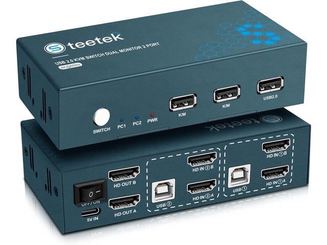 Click here for Steetek HDMI KVM Switch Dual Monitor  4K@60Hz KVM... prices