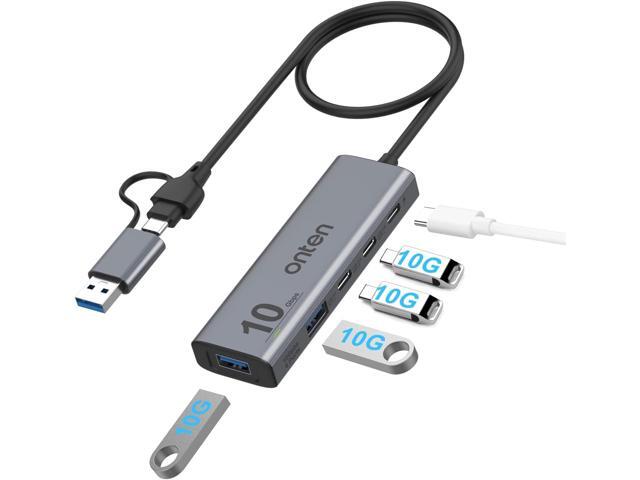 Click here for Onten 10Gbps USB C Hub USB C to USB C/A Adapter wi... prices