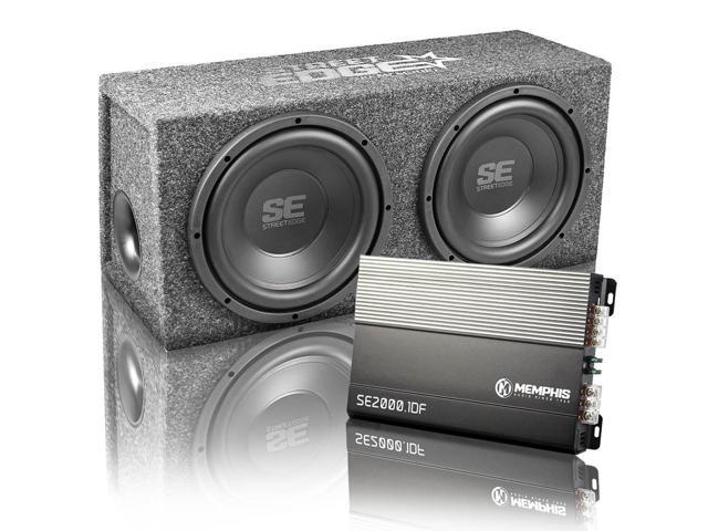 Click here for Memphis Audio Dual 10 Ported Enclosure with Amplif... prices