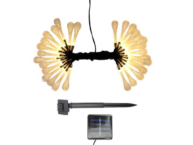Click here for Solar Powered Crystal Water Drop String Lights - S... prices