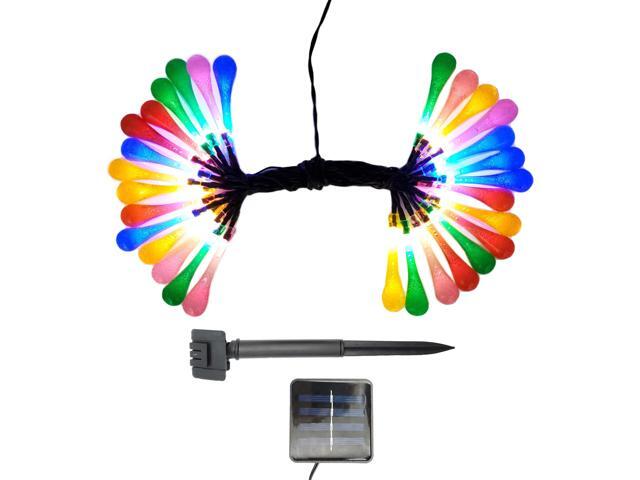 Click here for Solar Powered Crystal Water Drop String Lights - M... prices