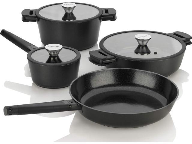 Click here for Zavor Noir 7 Piece Cookware Set - Premium Cast Alu... prices