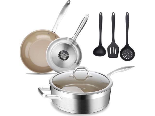 Click here for Duxtop 7PC Stainless Steel Ceramic Coated Nonstick... prices