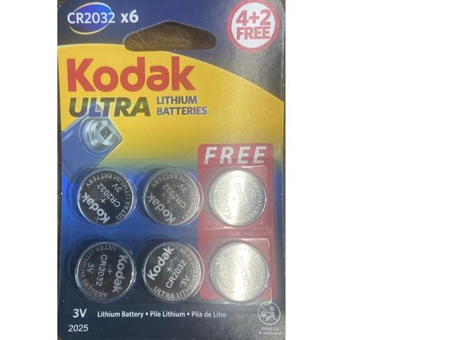 Click here for Kodak Ultra Lithium Batteries 3V CR2032 Pack of 6 prices