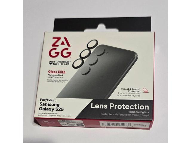 Click here for ZAGG ZGGE-S25 Aluminum Black Lens Protect Glass El... prices