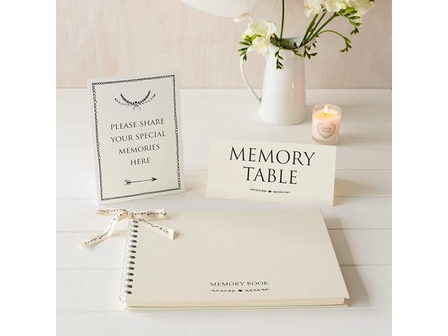 Click here for ANGEL & DOVE Luxury A4 Ivory Memory Book & 2 Sign... prices