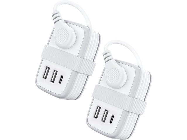 Click here for 2 Pack Power Strip with USB C Ports  2 Outlets 3 U... prices