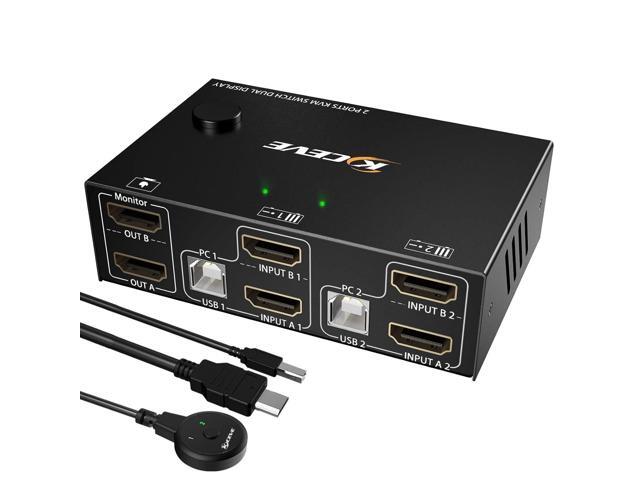 Click here for Dual Monitor KVM Switch HDMI 2 Port 4K@60Hz MLEEDA... prices