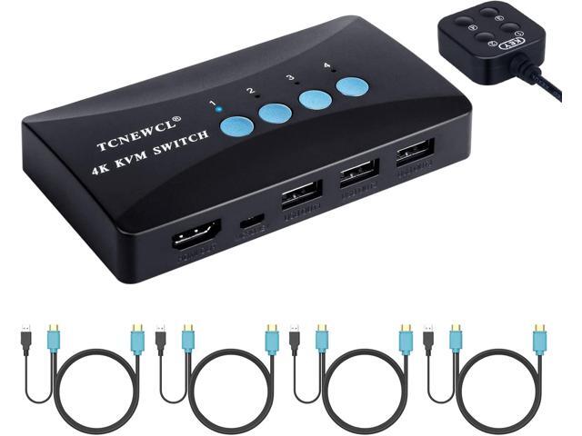 Click here for KVM Switch  USB HDMI Switcher 4Kx2K@30Hz for 4 Com... prices