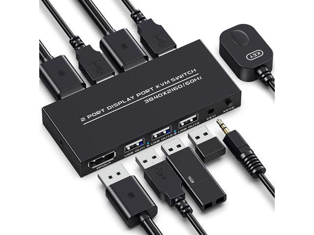 Click here for KVM Switch DisplayPort - 2 Port DP KVM Switch  Two... prices