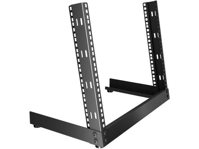 Click here for 2-Post Open Frame Desk Rack  8U  Cage Nuts  Black... prices