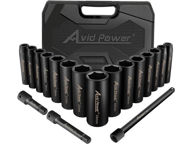Click here for AVID POWER 18pcs 1/2-inch Drive Impact Socket Set... prices