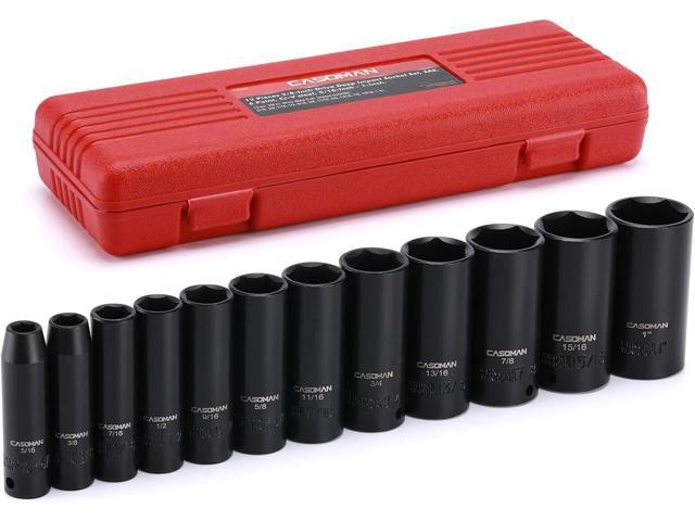 Click here for CASOMAN 12 Pieces 3/8-Inch Drive Impact Socket Set... prices
