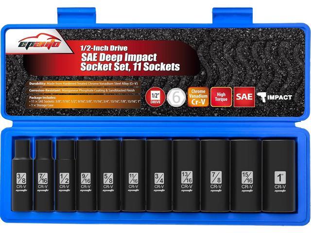 Click here for EPAuto 1/2-Inch Drive SAE Deep Impact Socket Set... prices