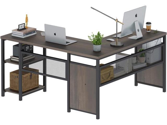 Click here for FATORRI L Shaped Desk  Industrial Reversible Home... prices
