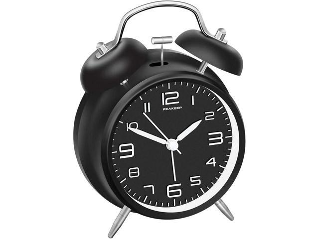 Click here for Peakeep 4 Inches Twin Bell Loud Alarm Clock for He... prices