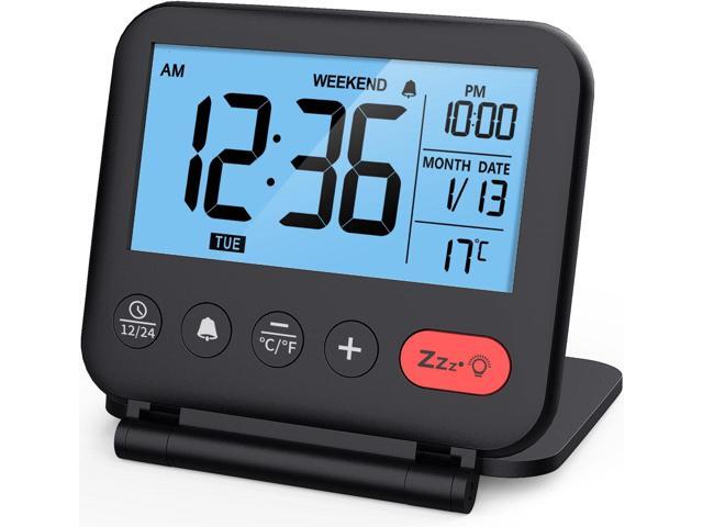 Click here for NOKLEAD Digital Travel Alarm Clock for Bedroom Off... prices
