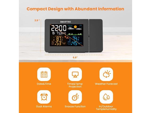 Click here for SMARTRO SC91 Projection Alarm Clock for Bedrooms w... prices