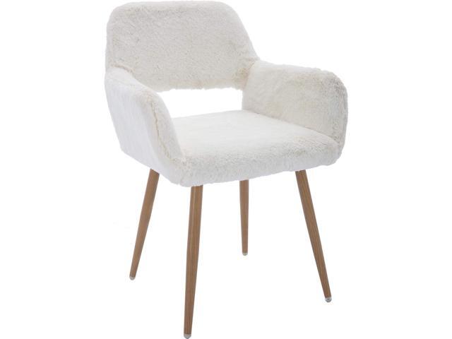 Click here for KCC Furry Desk Chair  Mid-Century Modern Accent Co... prices