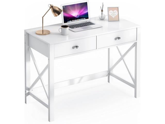 Click here for White Home Office Desk with Drawers  Modern Writin... prices