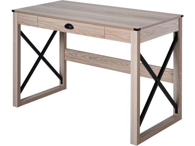 Click here for HOMCOM 44 inch Home Office Computer Desk  Rustic W... prices