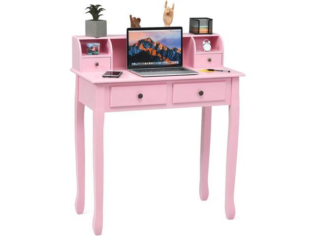 Click here for GOFLAME Writing Desk  Large Storage Space with 4 D... prices