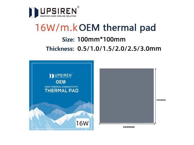 Click here for UPSIREN OEM Thermal Pad 16W/mK Size 100x100mm Non... prices