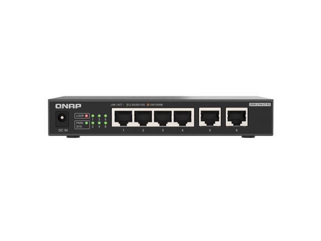 Click here for QNAP QSW-2104-2T-R2 desktop switch 6-port splitter... prices
