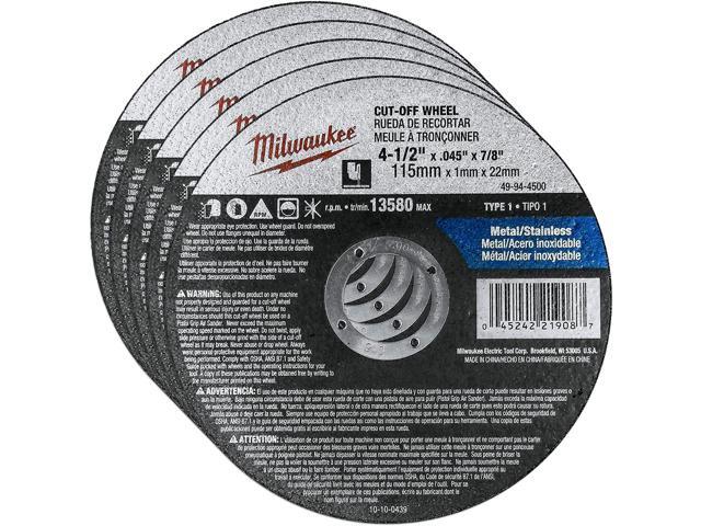 Click here for Milwaukee 49-94-4500 Cut Off Wheel 4.5 Inch Type 1... prices