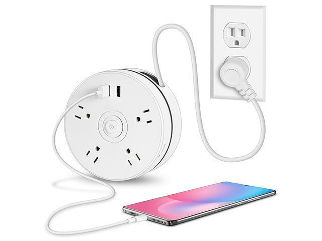 Click here for Power Strip with 4 Sockets Dual USB Ports  5.9 ft... prices