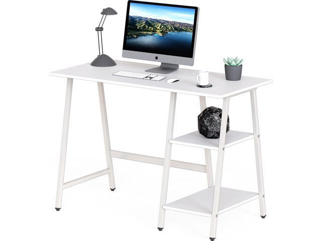 Click here for SHW Trestle Home Office Computer Desk  White prices